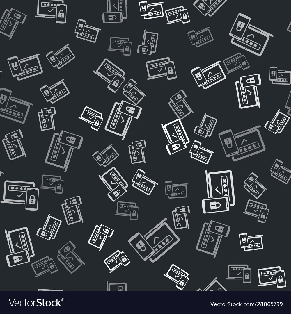 Grey multi factor two steps authentication icon Vector Image Grey multi factor two steps authentication icon Vector Image