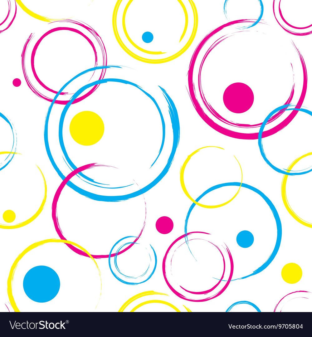 Abstract circles seamless pattern Royalty Free Vector Image