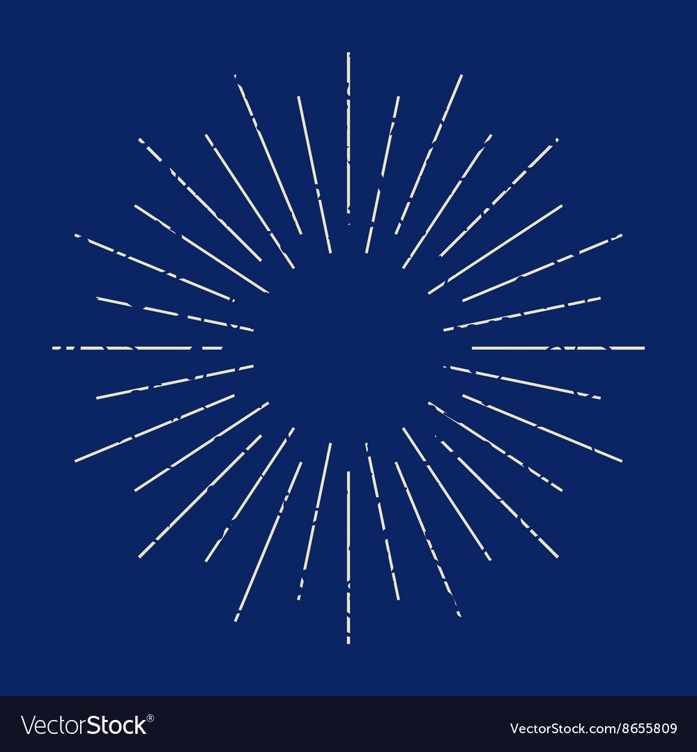 Abstract Ray Sun Decoration Element Royalty Free Vector
