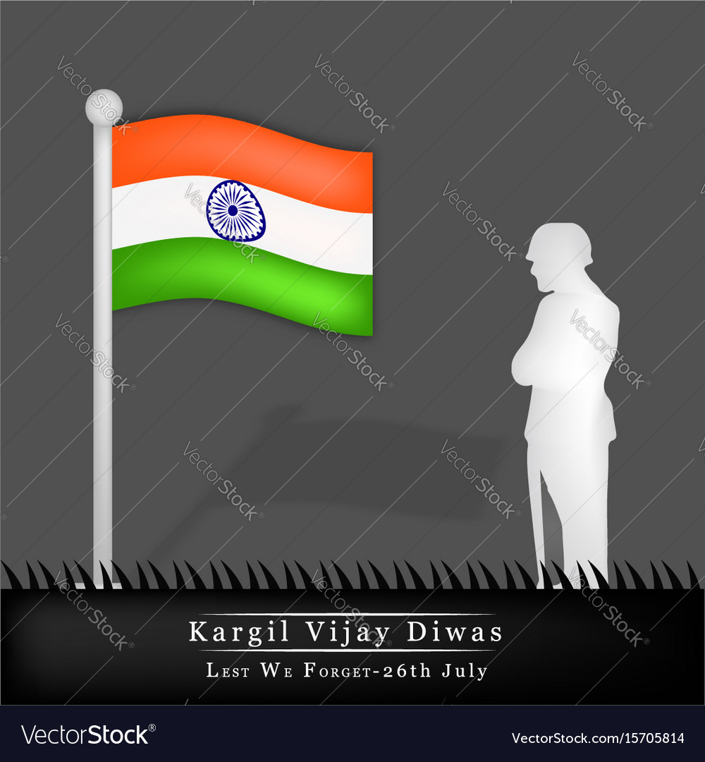 Kargil vijay diwas Royalty Free Vector Image - VectorStock