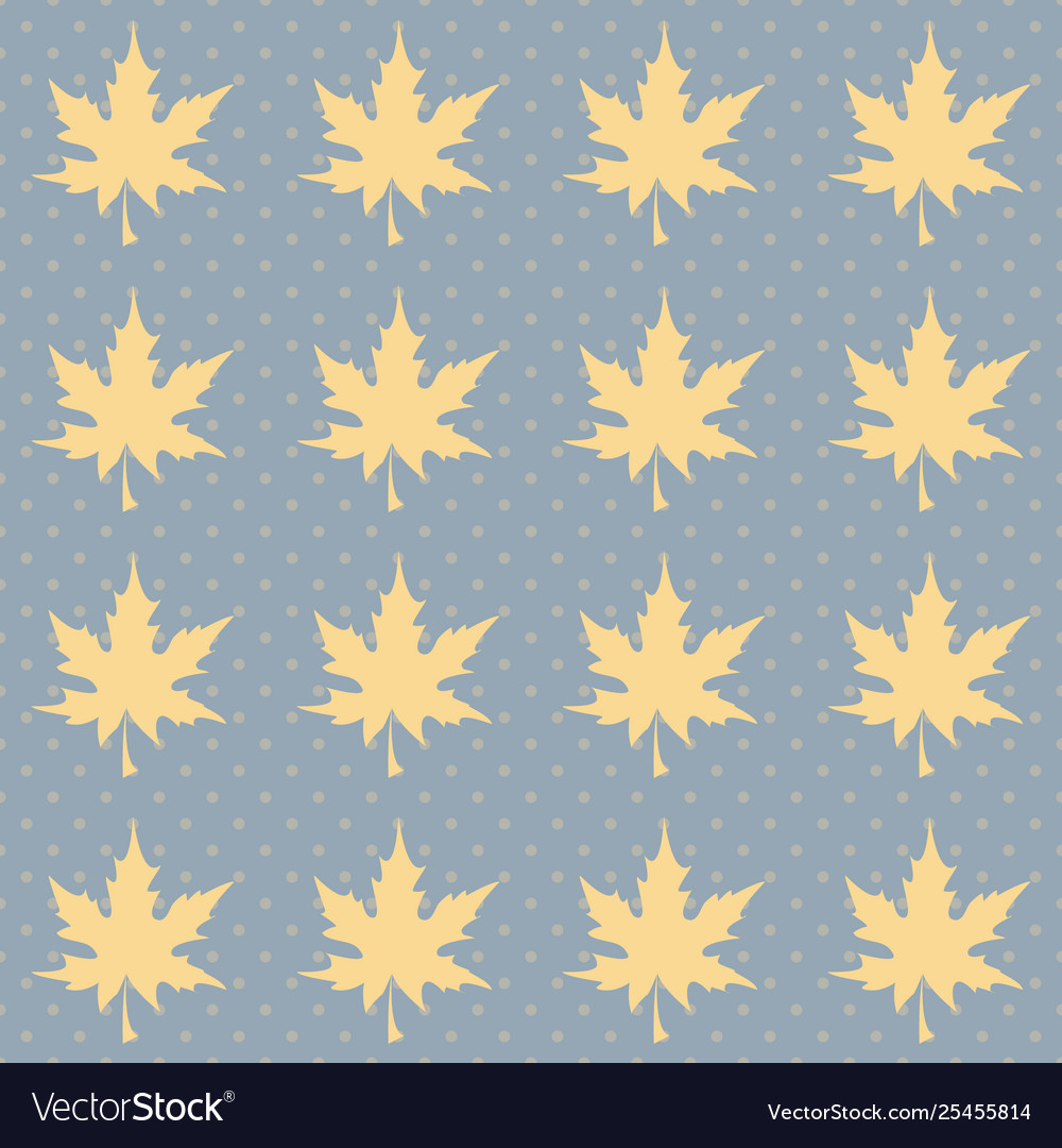 Maple leaves pattern Royalty Free Vector Image
