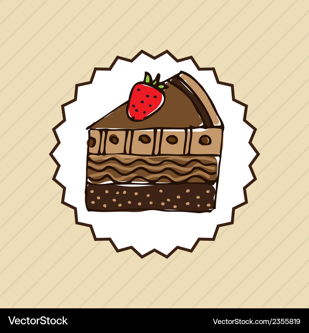 Bakery design over beige background Royalty Free Vector
