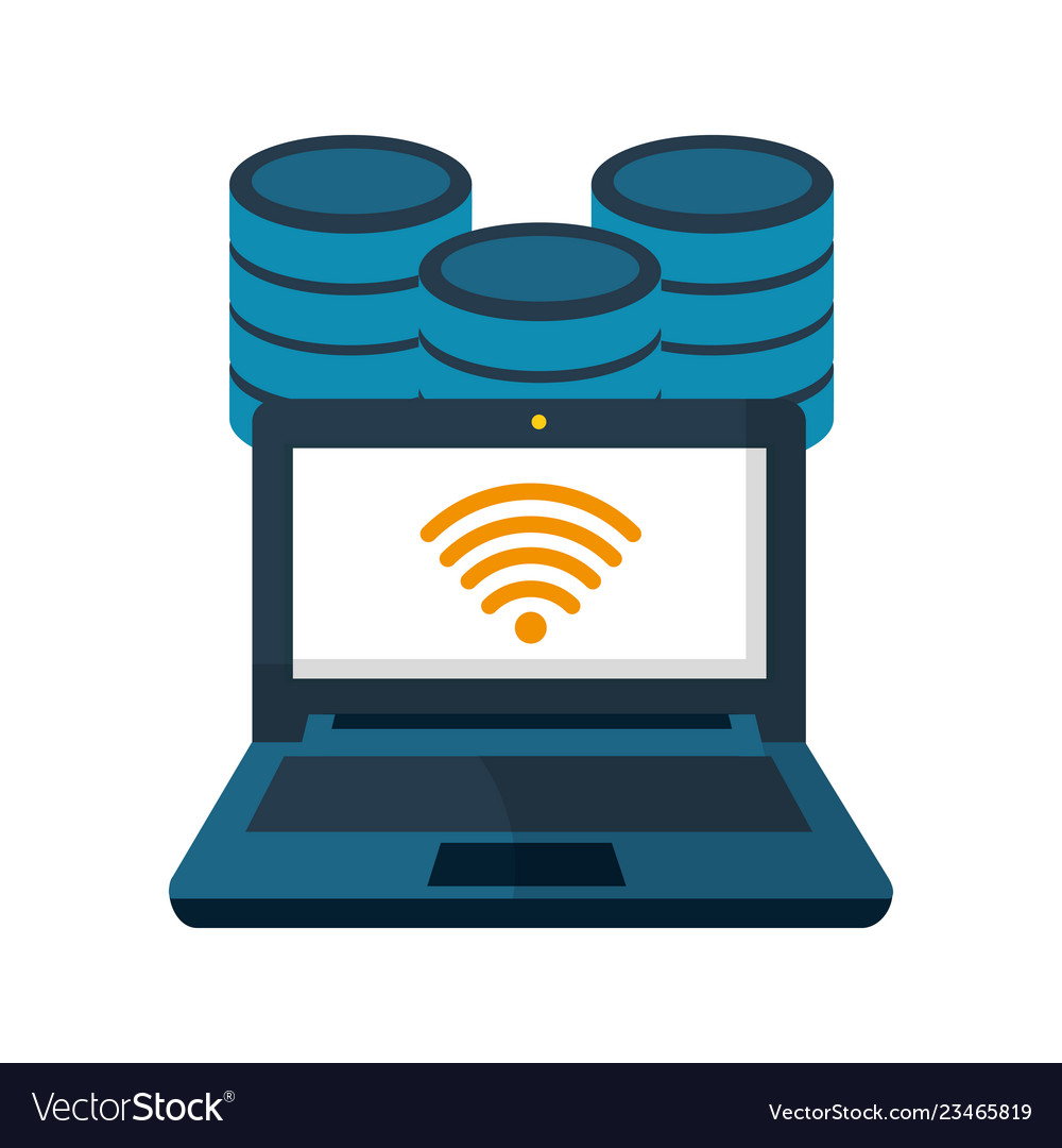 Technology computing cartoon Royalty Free Vector Image