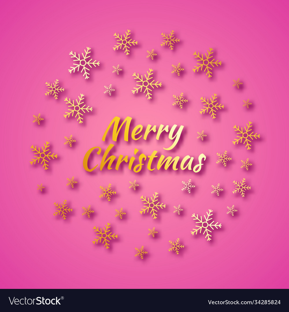 Christmas round banner with snowflakes Royalty Free Vector Christmas round banner with snowflakes Royalty Free Vector
