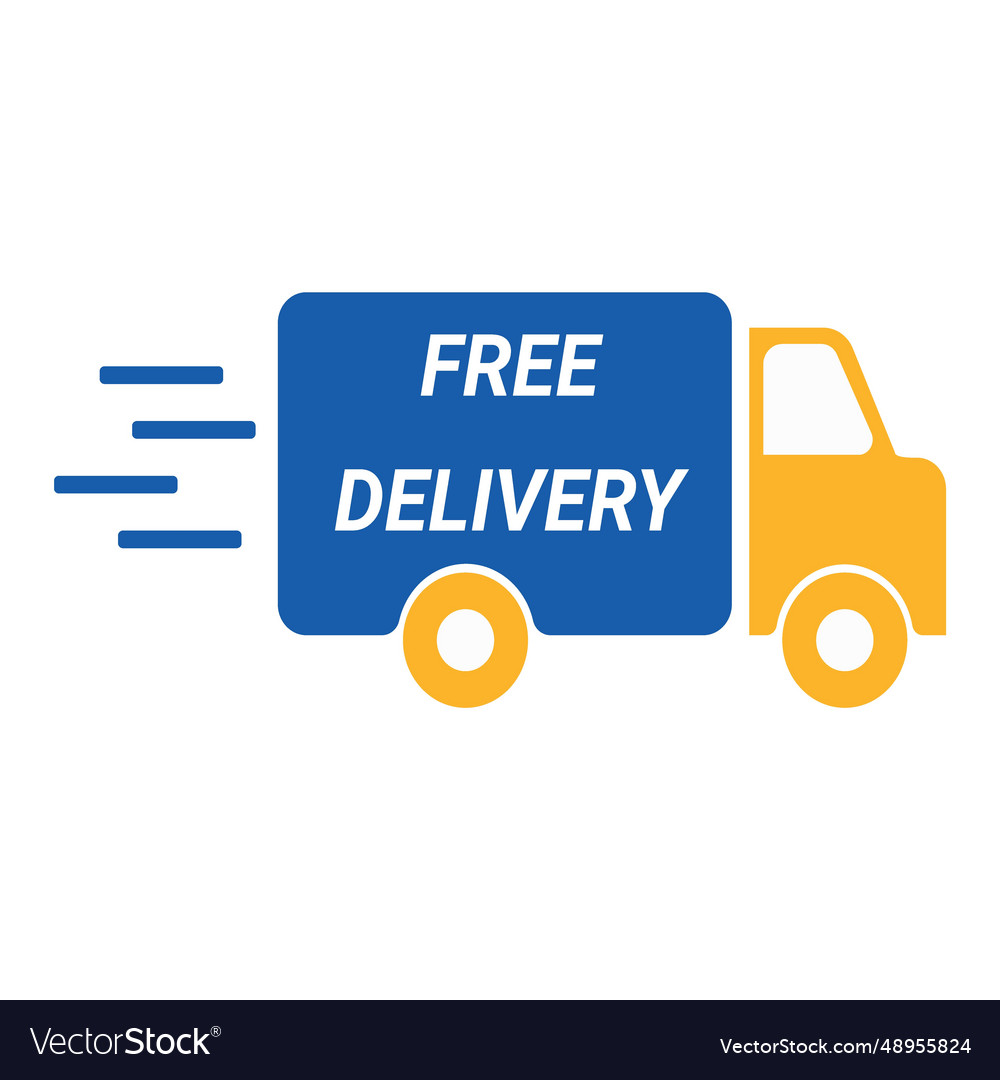 Fast shipping delivery truck Royalty Free Vector Image