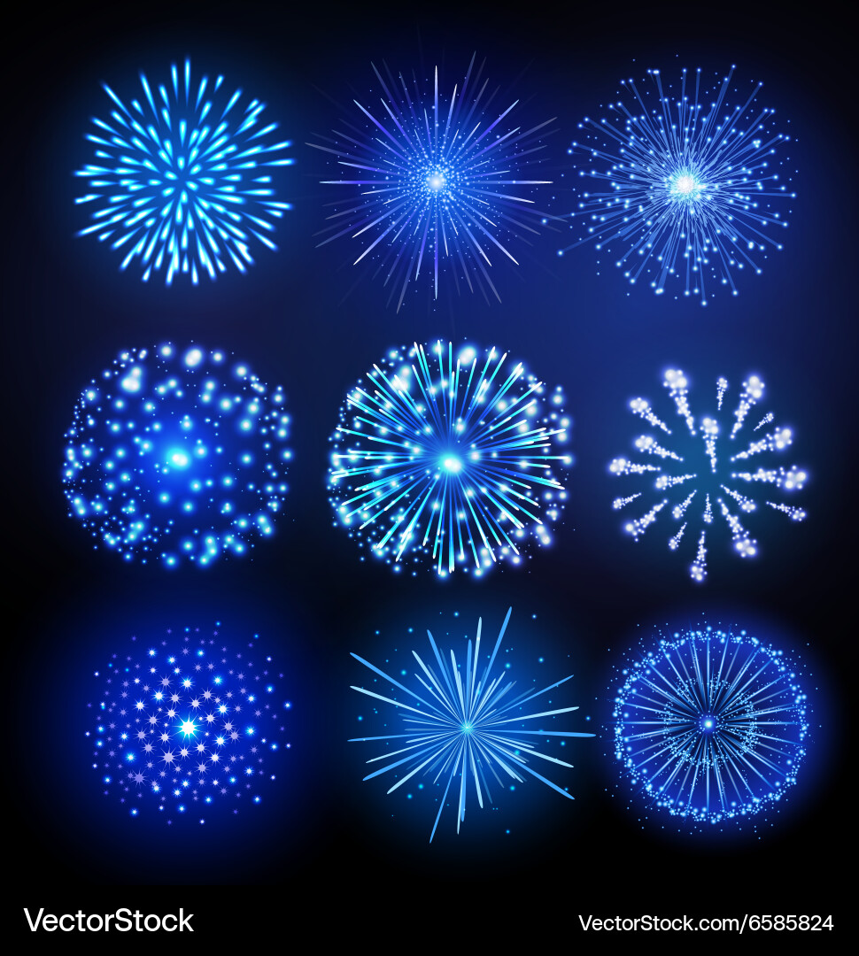 Holiday firework Royalty Free Vector Image - VectorStock