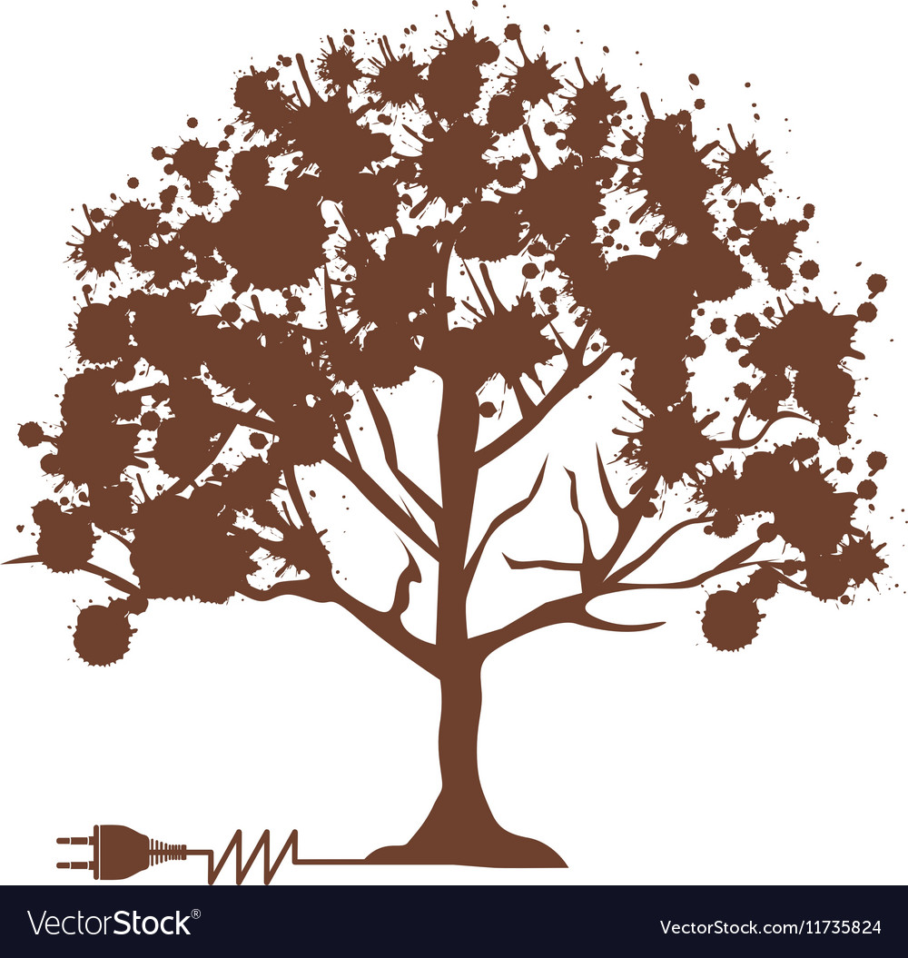 Tree abstract icon image Royalty Free Vector Image