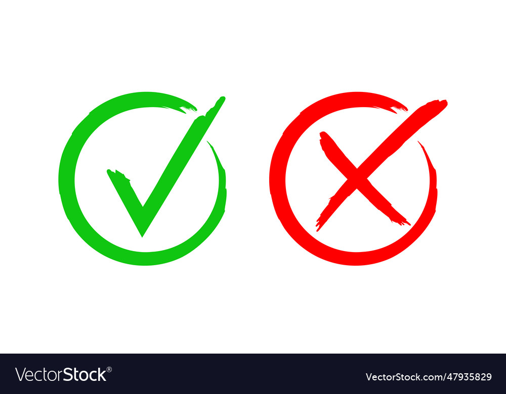 Hand drawn check mark icon Royalty Free Vector Image Hand drawn check mark icon Royalty Free Vector Image