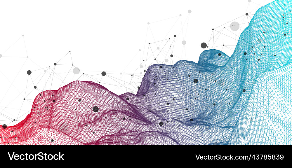Abstract scientific and technological background Vector Image