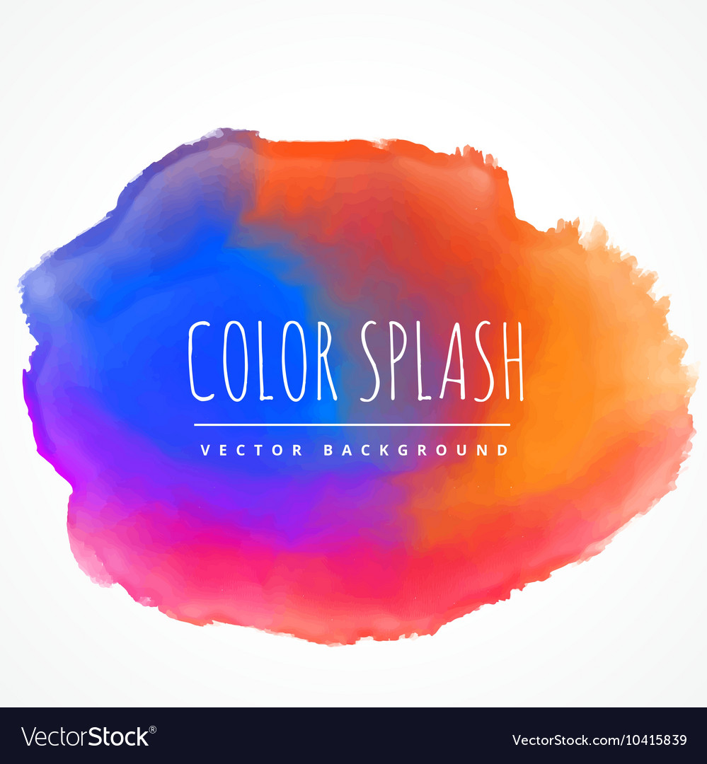 Colorful ink splash Royalty Free Vector Image - VectorStock