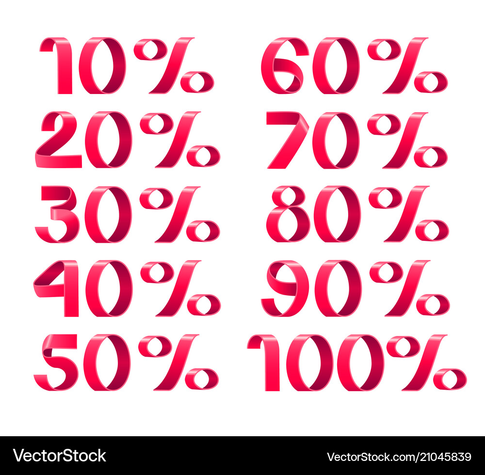Percent discount Royalty Free Vector Image - VectorStock