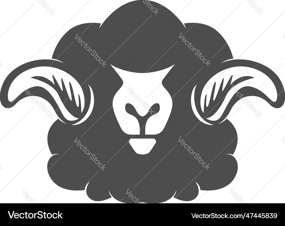Sheep logo icon design Royalty Free Vector Image