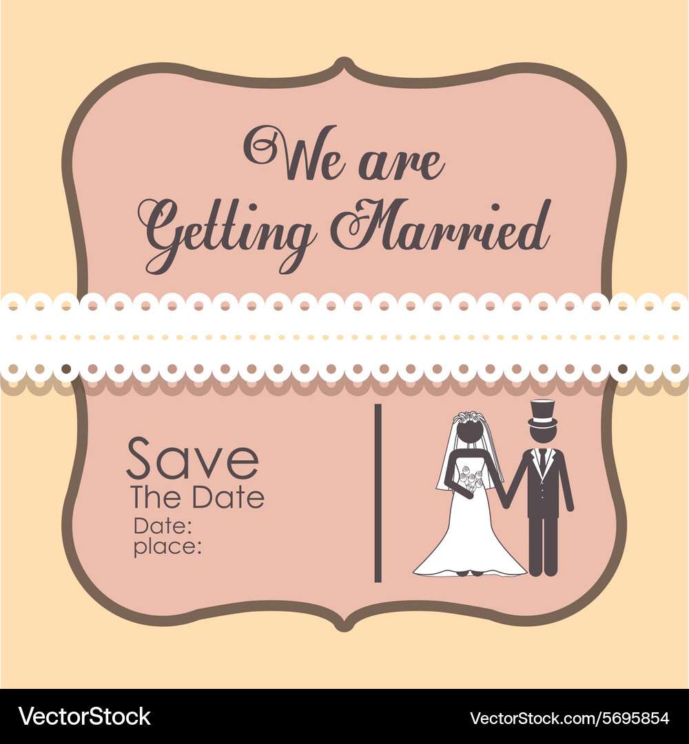 Married design Royalty Free Vector Image - VectorStock