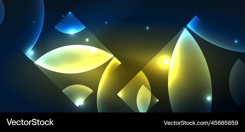 Abstract background with neon glowing light Vector Image