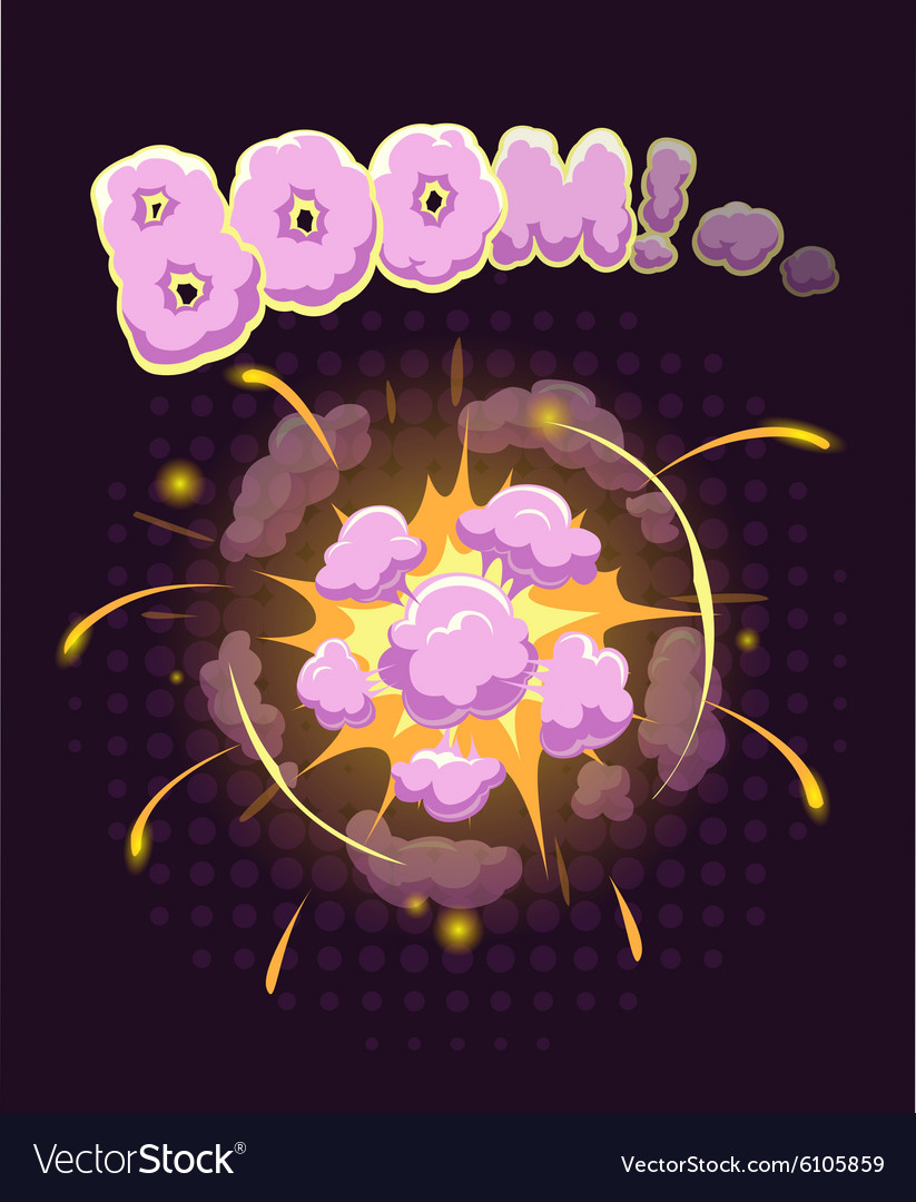 Big cool explosion background Royalty Free Vector Image