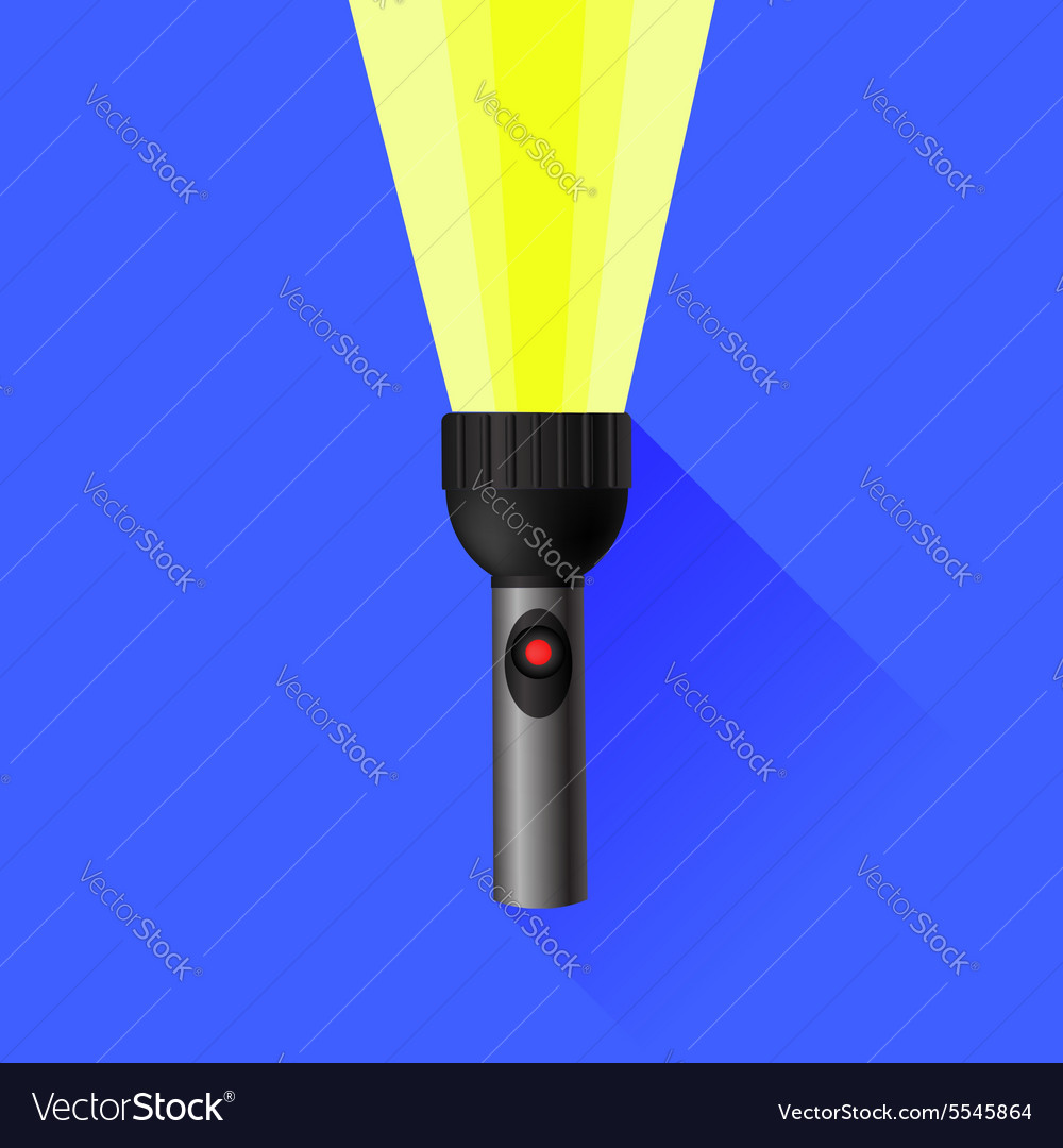 Flashlight Royalty Free Vector Image - VectorStock
