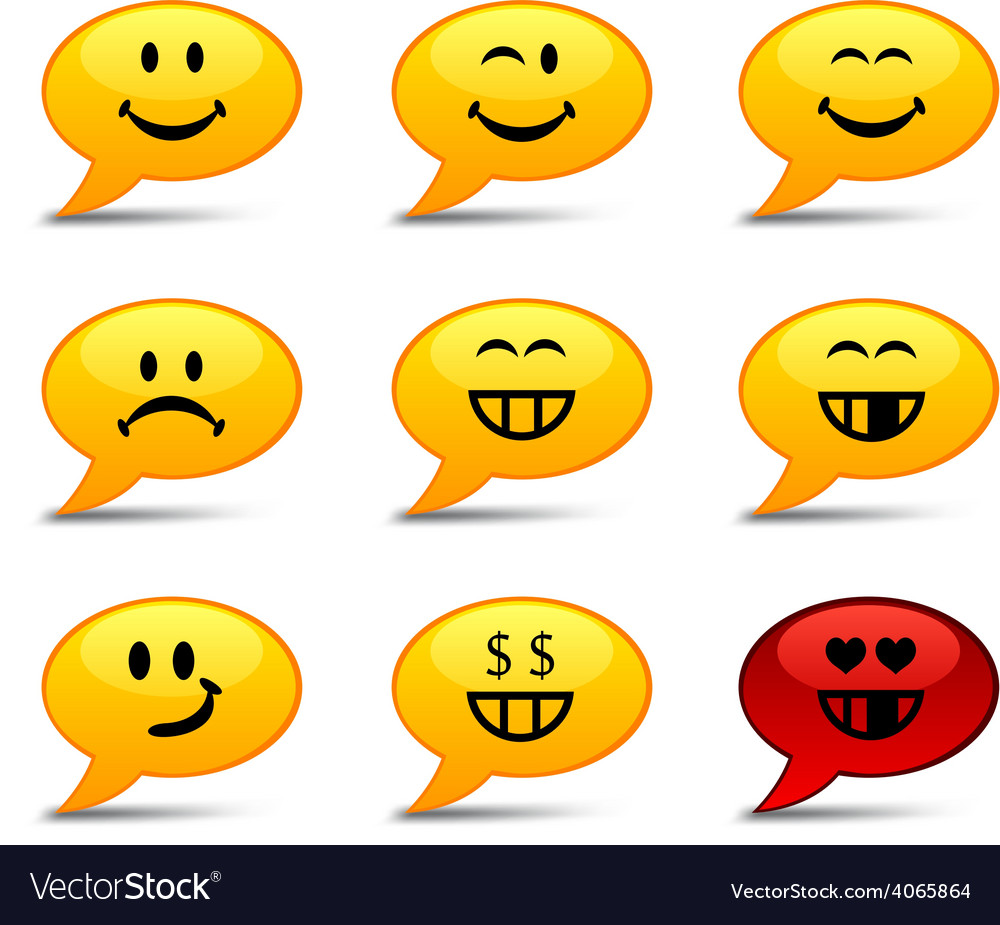 Smiley comics Royalty Free Vector Image - VectorStock
