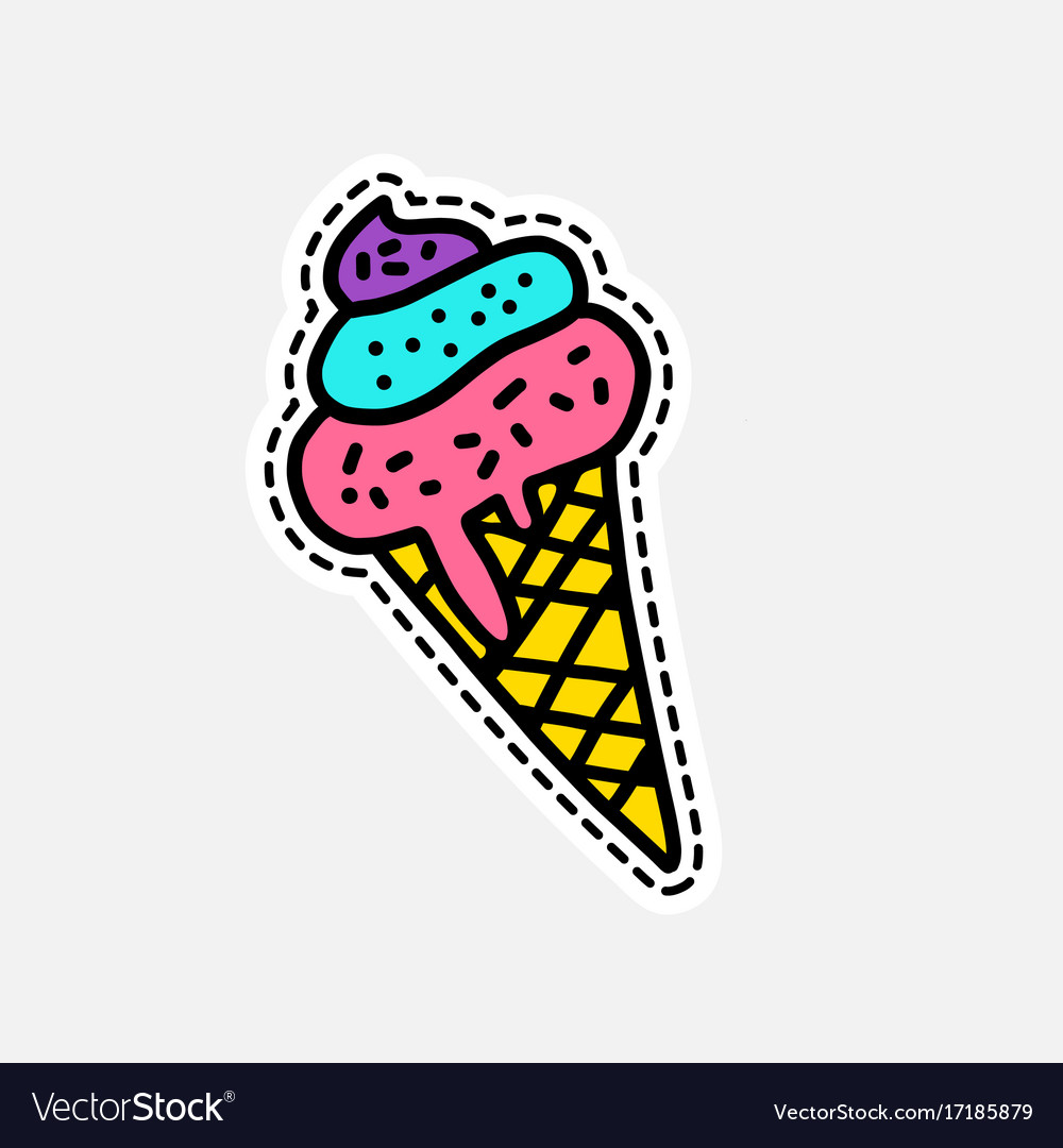 Isolated patch design Royalty Free Vector Image
