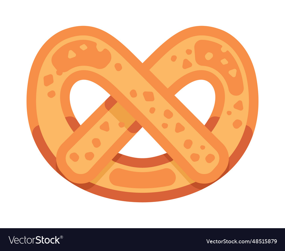 Pretzel Royalty Free Vector Image - VectorStock