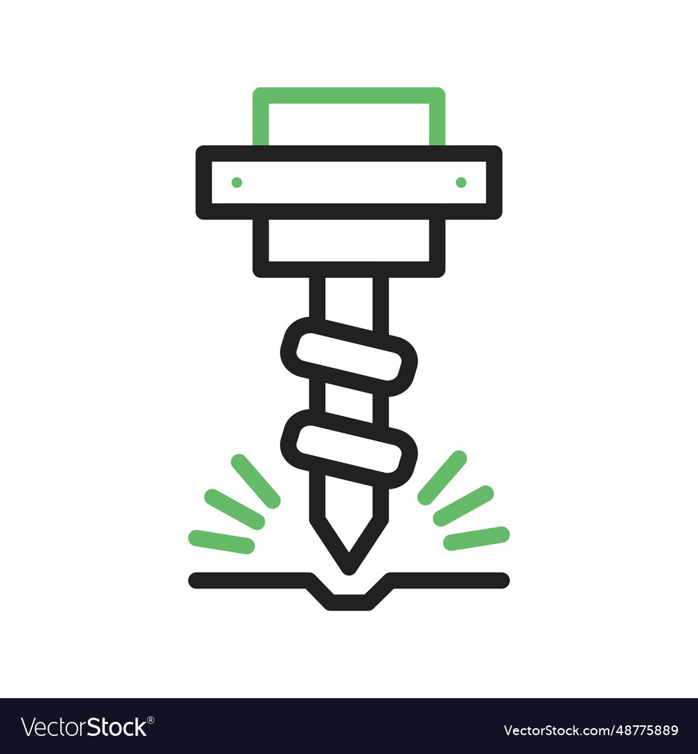 Drilling machine icon image Royalty Free Vector Image