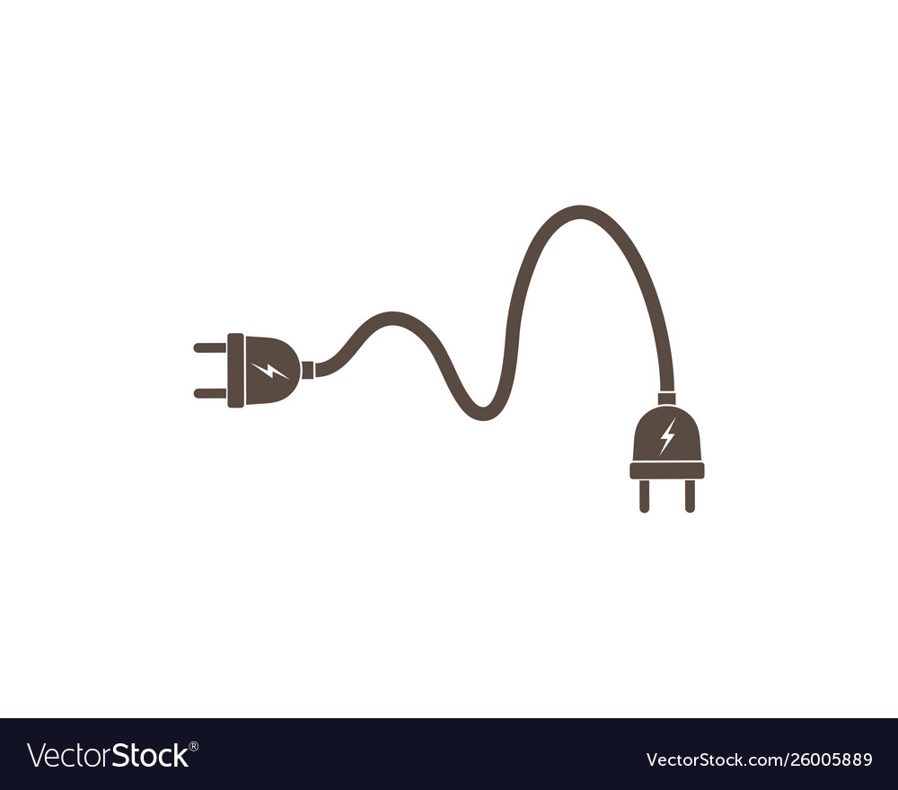 Electric socket plug Royalty Free Vector Image