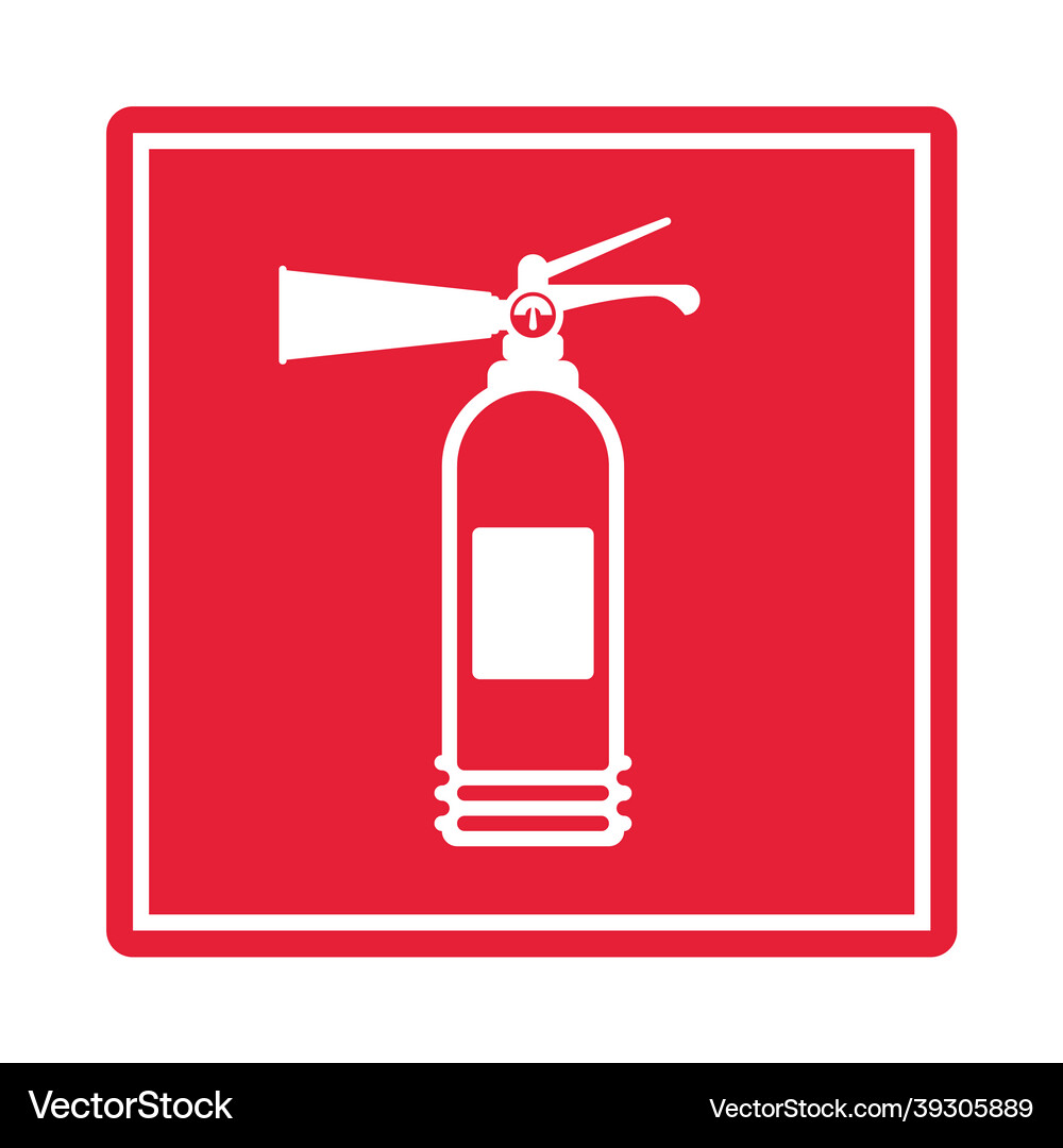 Fire extinguisher icon Royalty Free Vector Image