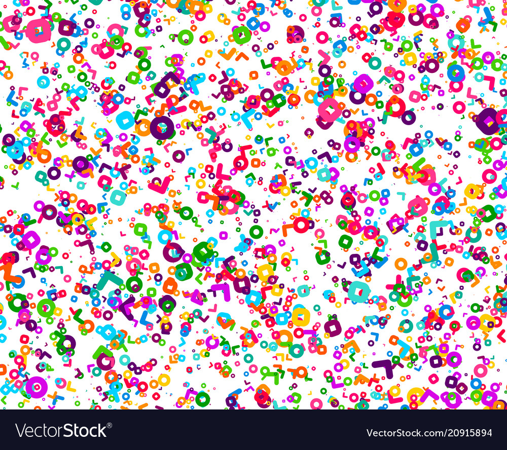Abstract geometric pattern colored shapes Vector Image