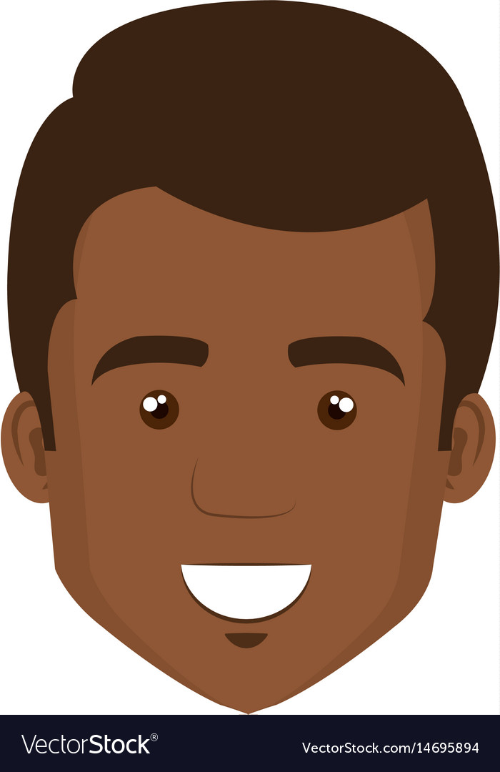 Young black man casual avatar Royalty Free Vector Image Young black man casual avatar Royalty Free Vector Image