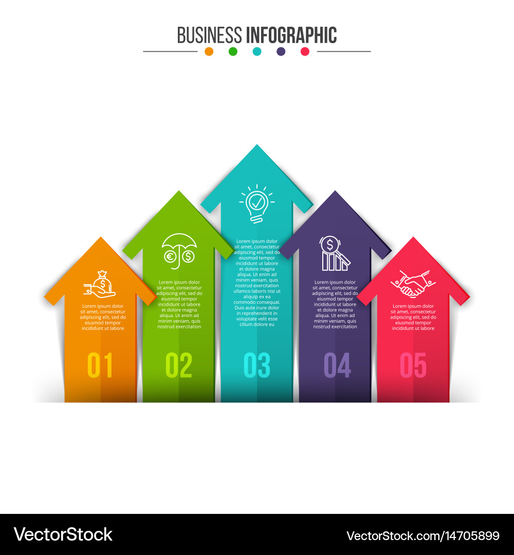 Business data visualization Royalty Free Vector Image