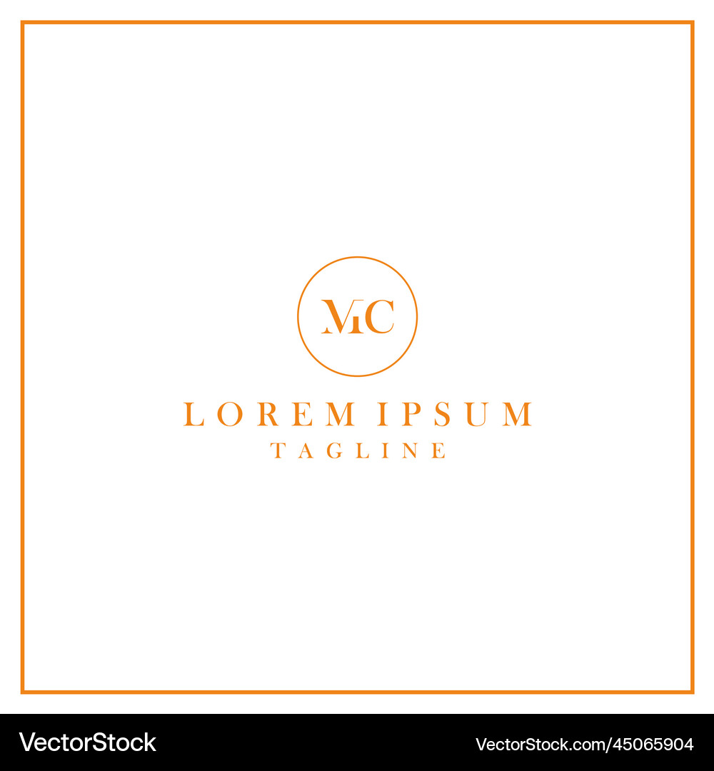 Mc circle logo (45065904) – Royalty-Free Vector | VectorStock