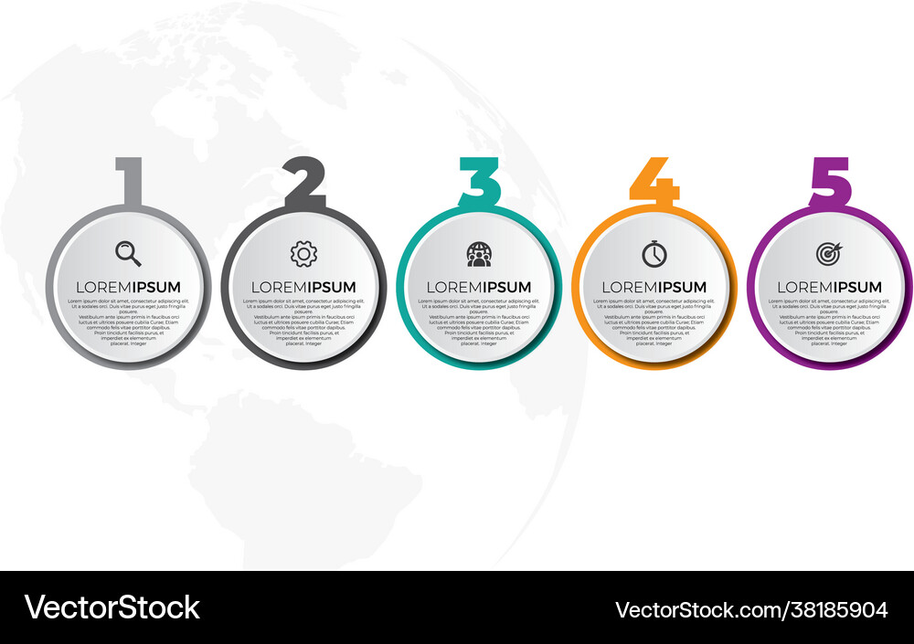 Timeline infographic design template isolated Vector Image