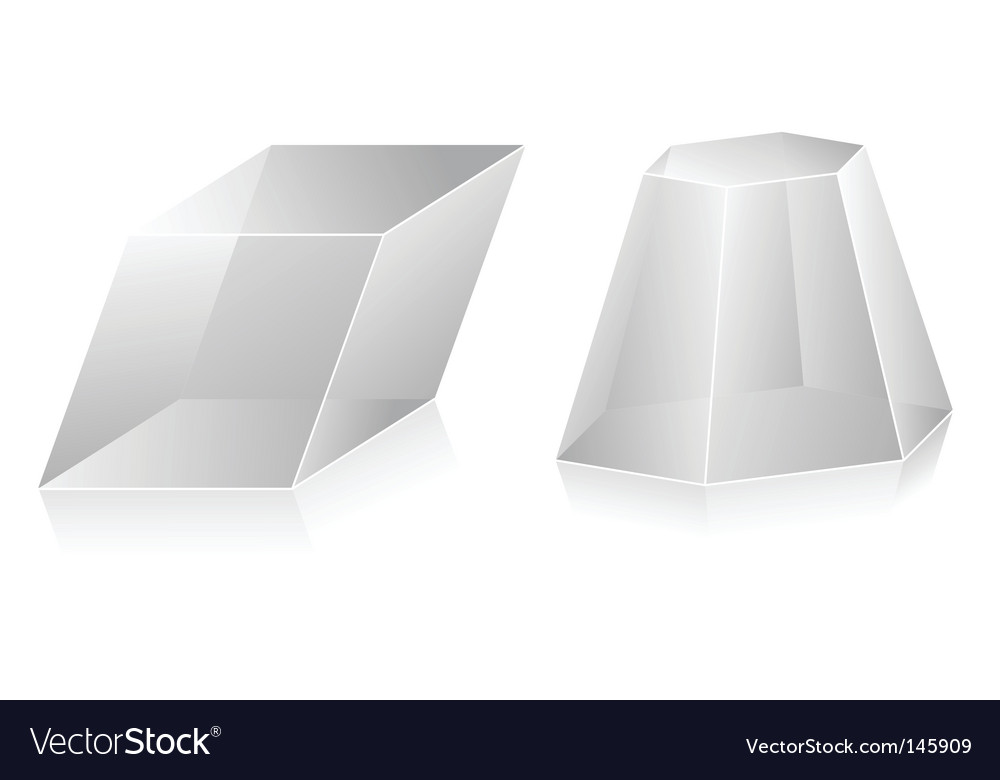 3d shape Royalty Free Vector Image - VectorStock