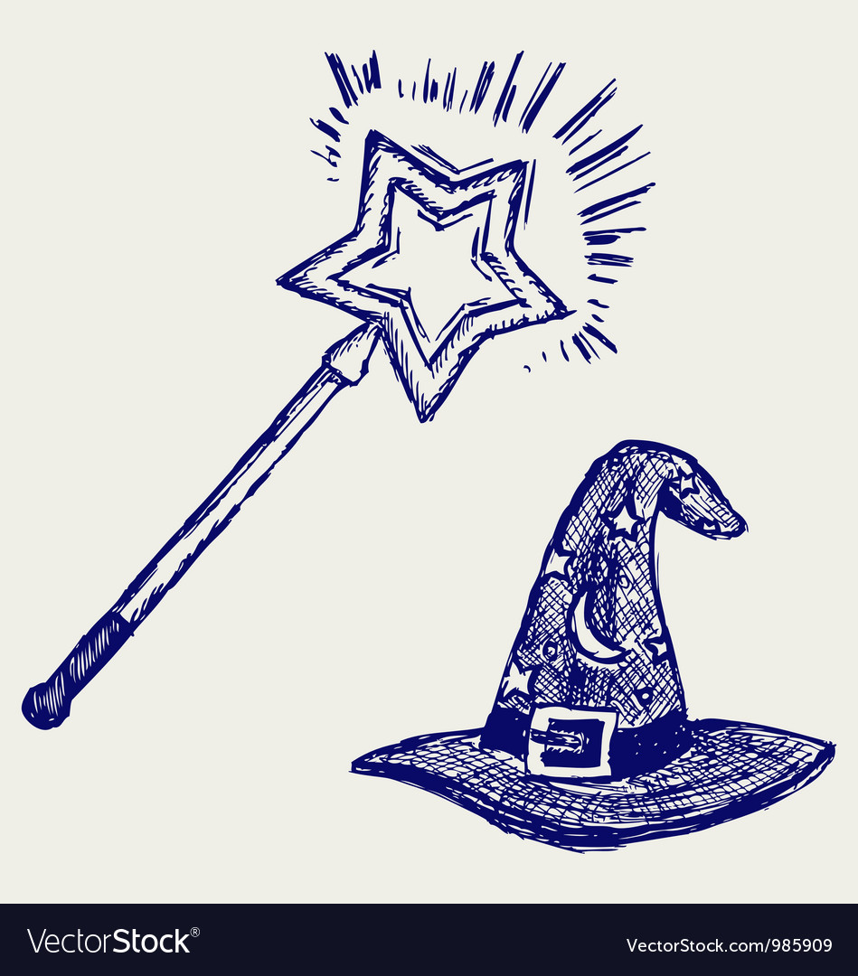 Magic hat Royalty Free Vector Image - VectorStock