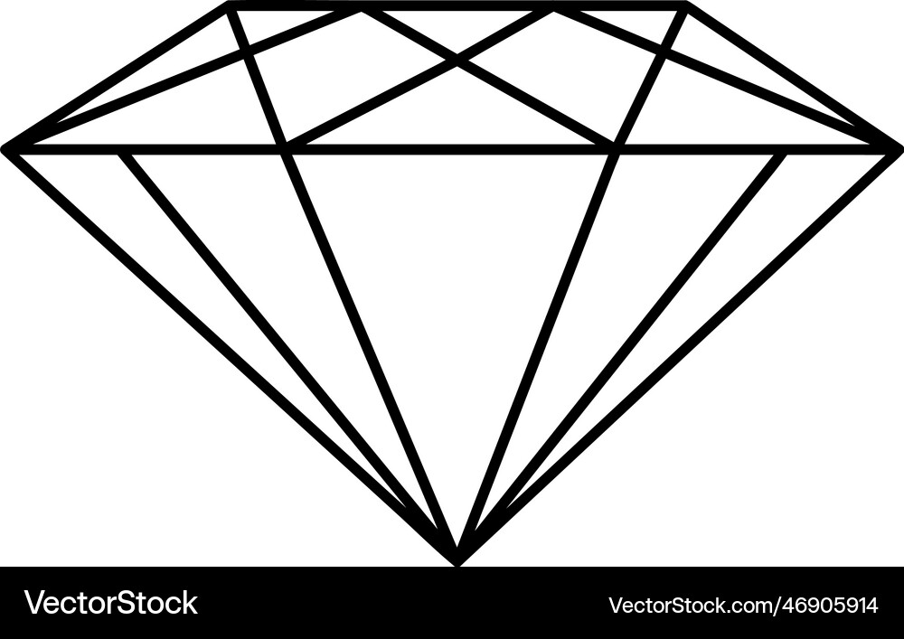 Vector Pear Shaped Gem Diamond Drawing Gem Drawing