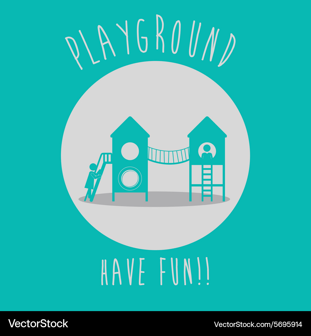 Playground design Royalty Free Vector Image - VectorStock