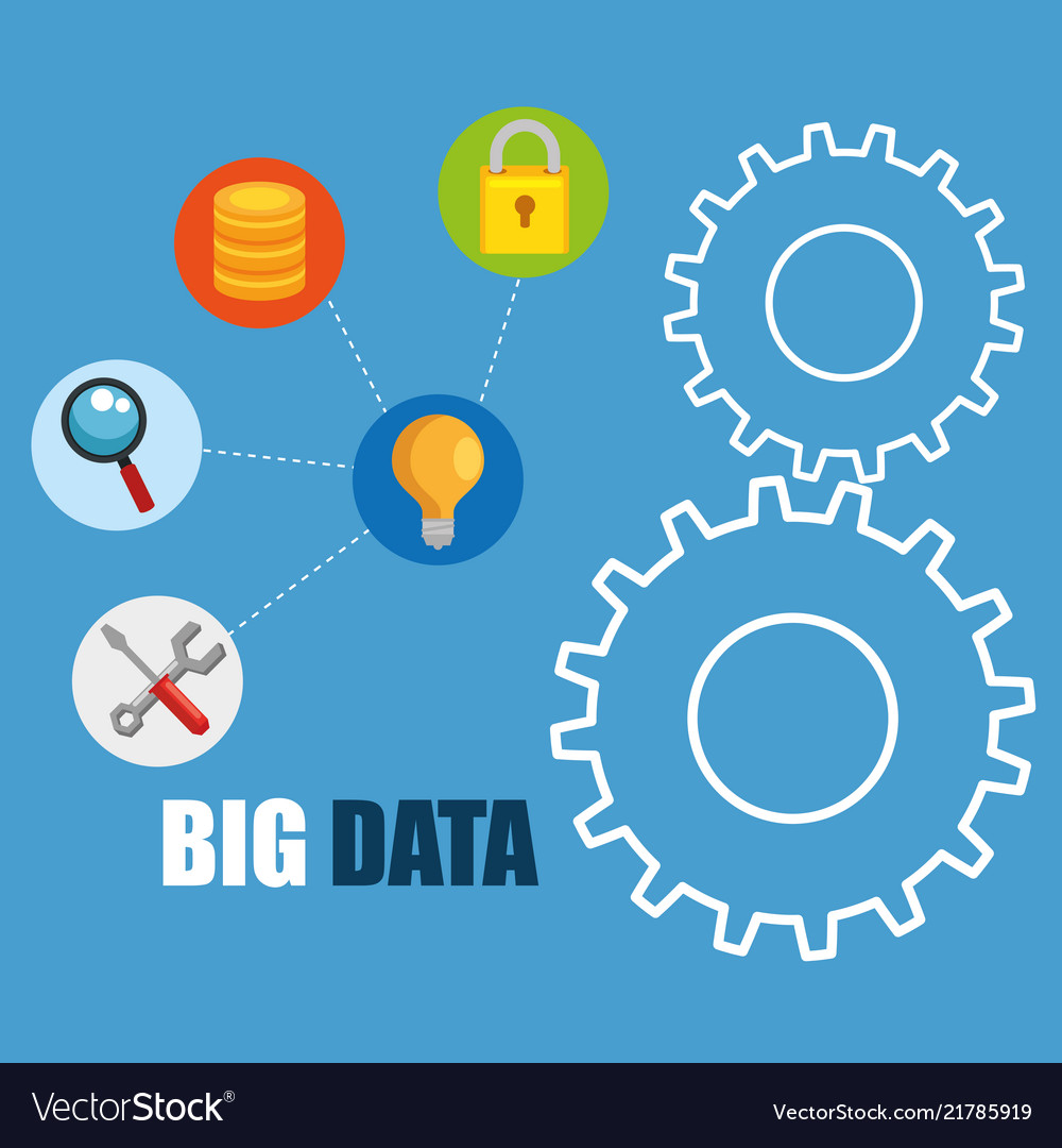 Big data set icons Royalty Free Vector Image - VectorStock Big data set icons Royalty Free Vector Image - VectorStock