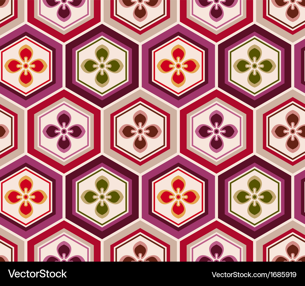 Japanese Floral Pattern Royalty Free Vector Image