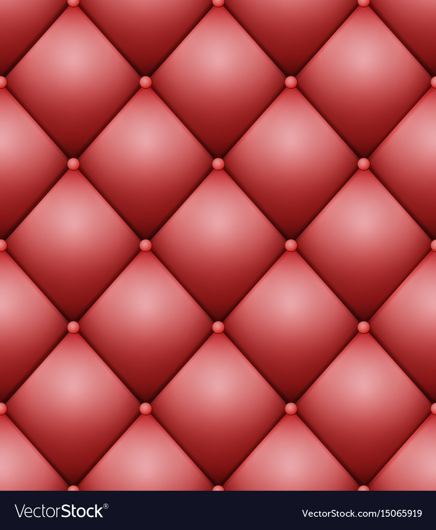 Quilted pattern vintage buttoned leather Vector Image Quilted pattern vintage buttoned leather Vector Image
