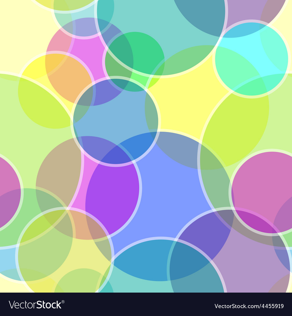 Seamless transparent bubble pattern Royalty Free Vector