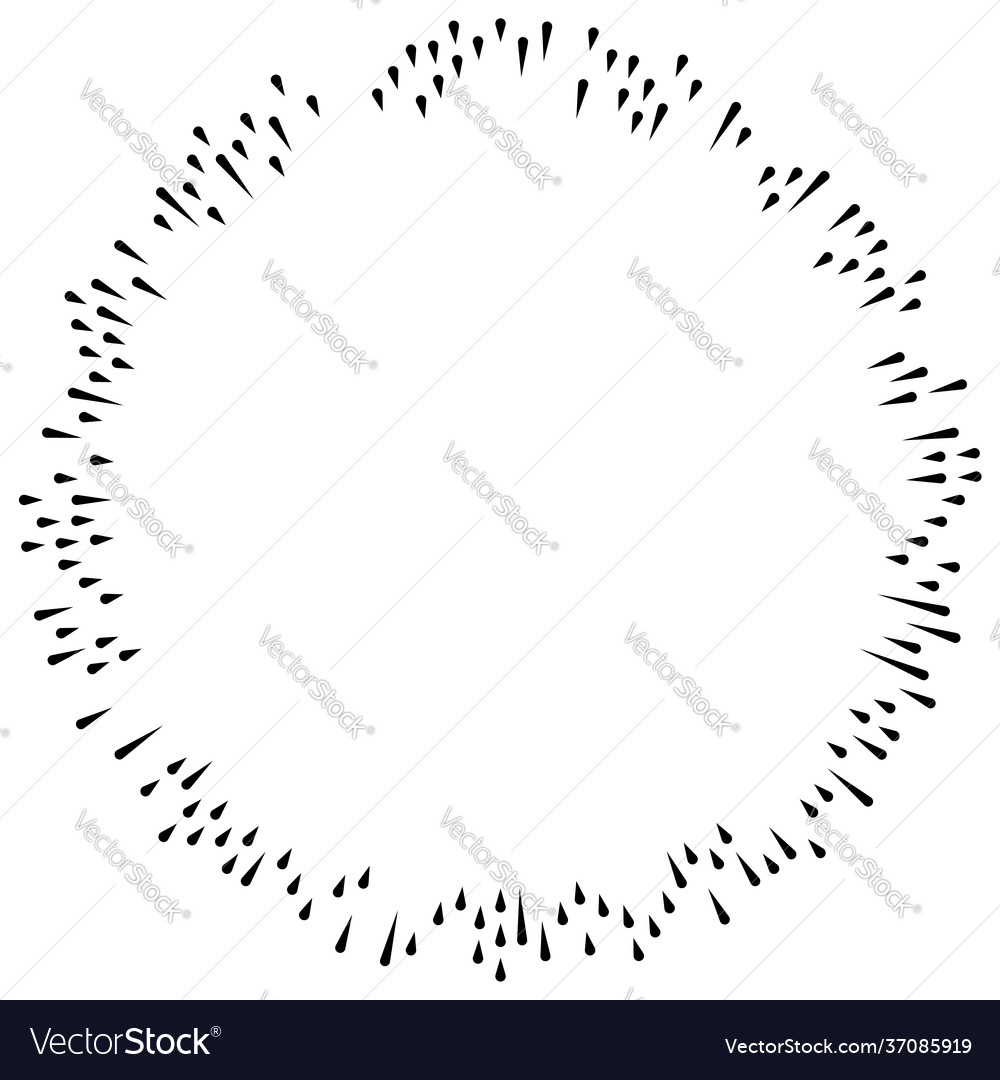 Segmented Circular Concentric Circle Element Vector Image