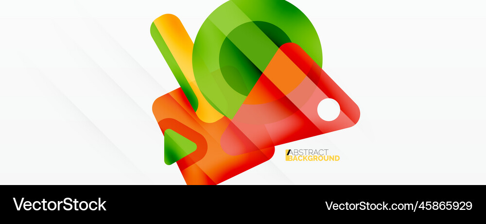 Line triangle square and circle primitive Vector Image