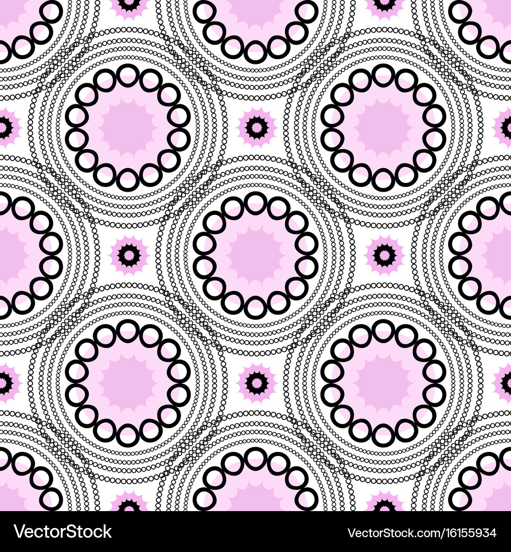 Abstract geometric background circles pink Vector Image