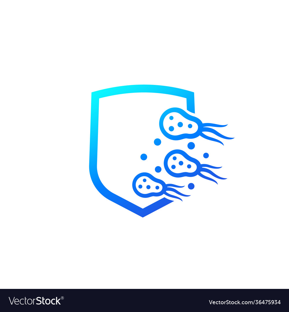 Antibacterial Protection Or Immune System Icon Vector Image
