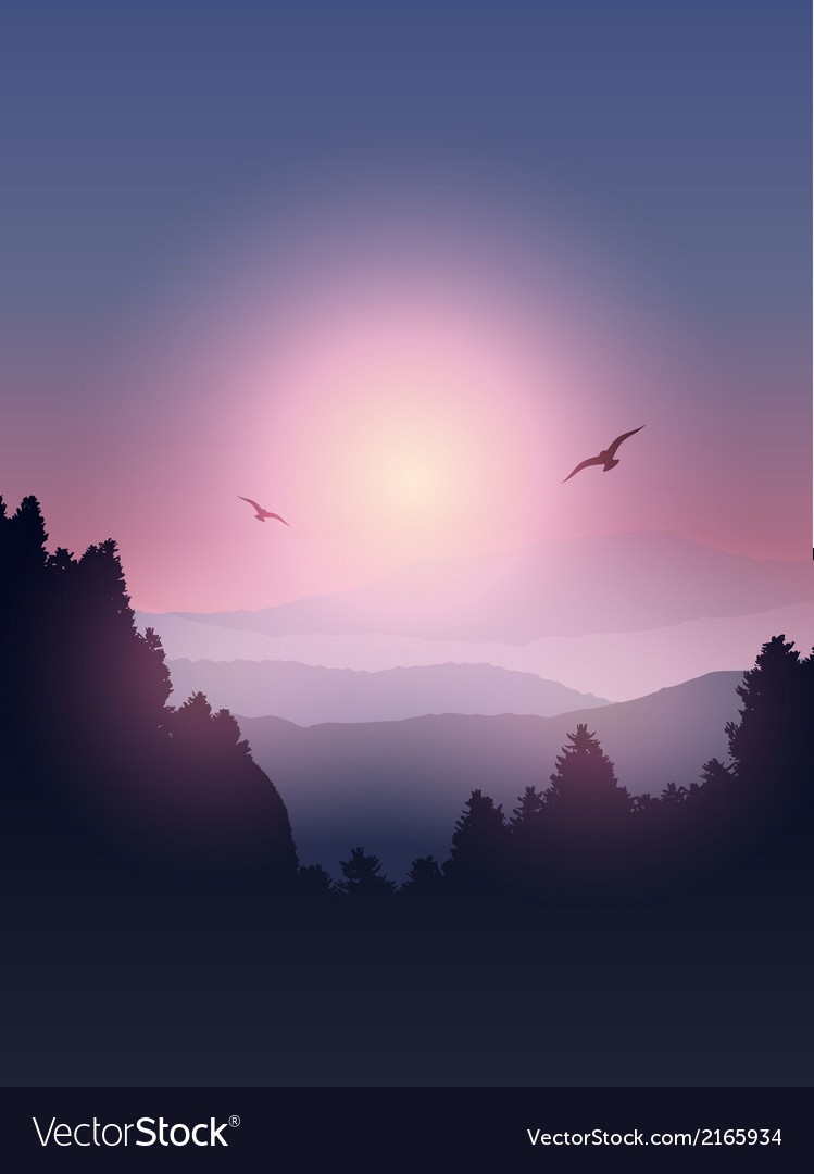 Landscape background Royalty Free Vector Image