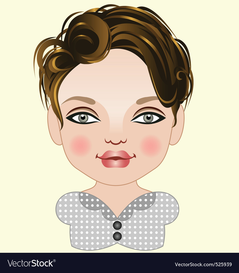 Lady Royalty Free Vector Image - VectorStock