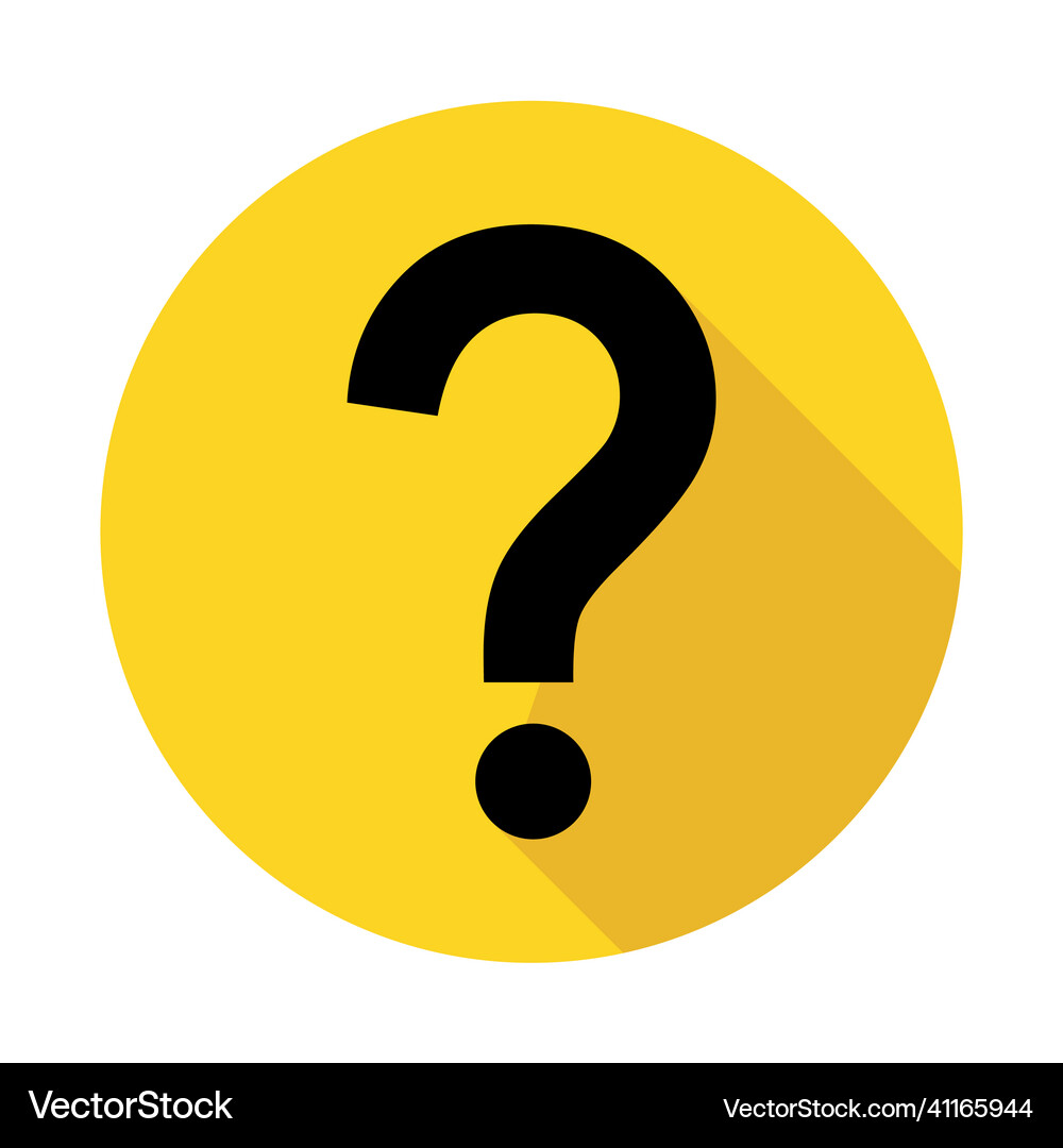 Question icon mark help or ask bubble graphic Vector Image