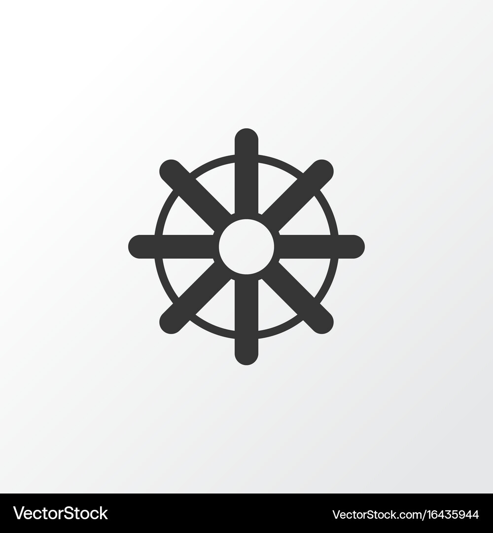Rudder icon symbol premium quality isolated Vector Image