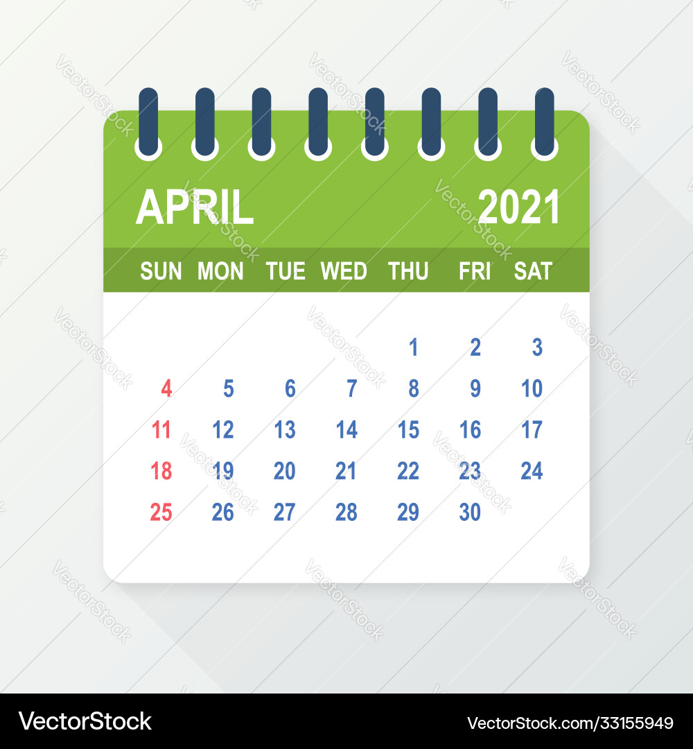 April Calendar Clipart
