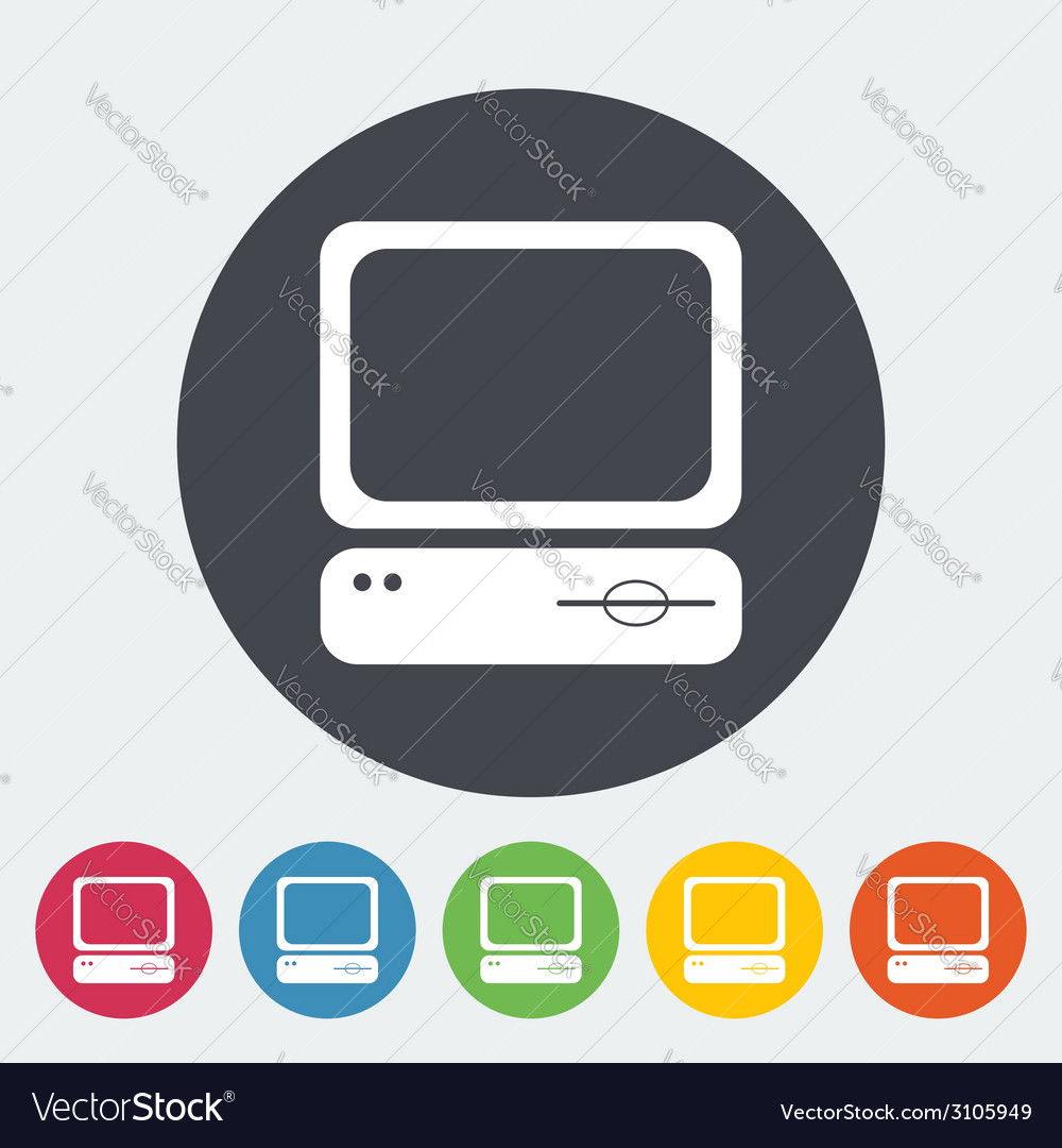 Computer icon Royalty Free Vector Image - VectorStock