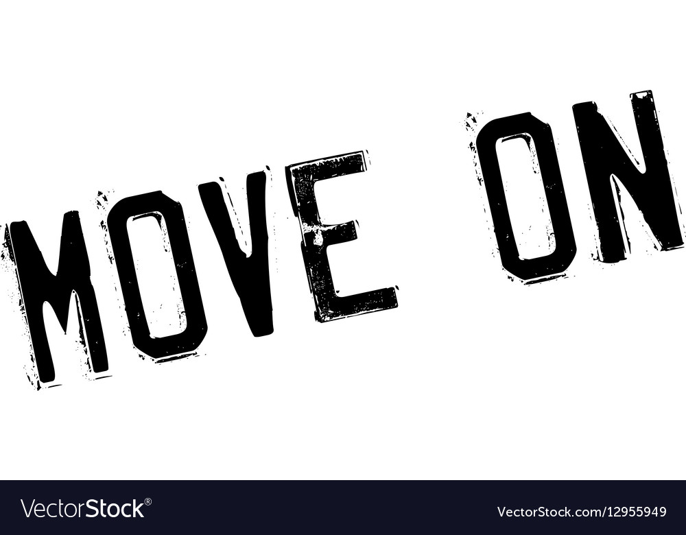 Move on rubber stamp Royalty Free Vector Image